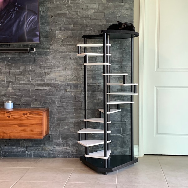 Cat Tree, 12 Step Spiral Cat Furniture, Best Cat Stairs (2023), Cat ...