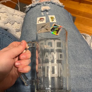 Fan Art DRG We're Rich Meme Sandblasted Etched Beer Stein Mining Dwarf ...