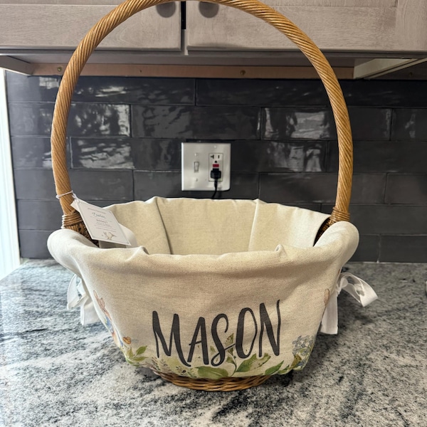 Peter Rabbit Personalized Easter Basket Liner • Custom Easter Basket ...