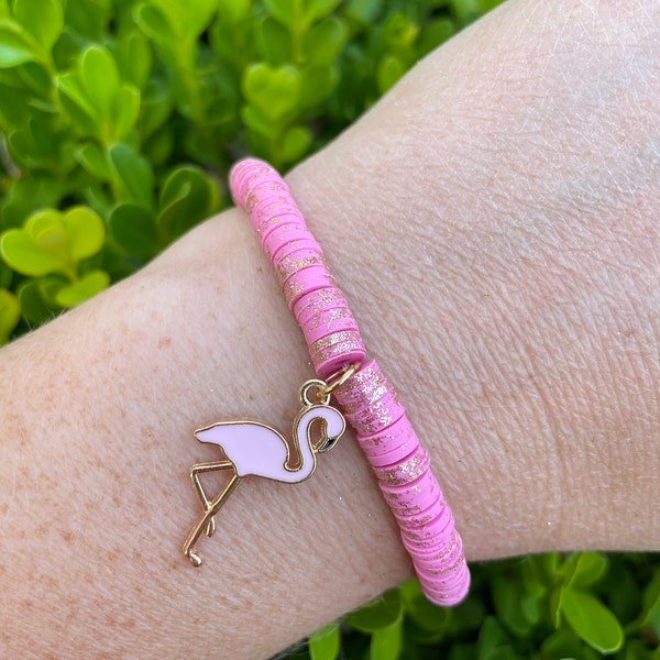 Enamel Flamingo Charms, Pink Flamingos, Charm Bracelets, Jewelry Charms ...