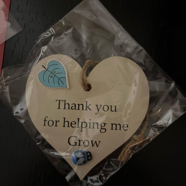 Thank You for Your Kind Help and Support Wooden Gift Heart Plaque/sign ...