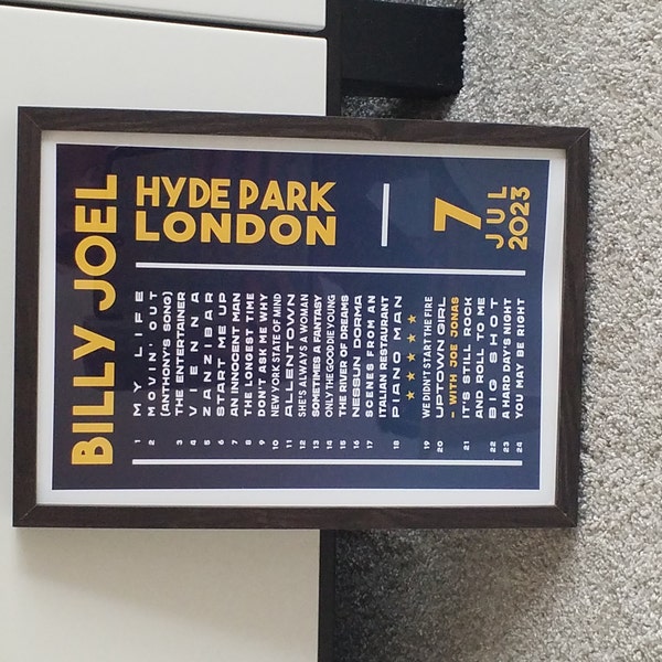 Texas 2024 UK Setlist Poster Print – gigs Concert Tour – Live Band ...