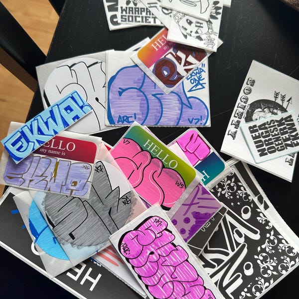 Graffiti Sticker Pack by Artist “ekwa One” (25 Pack) - Etsy