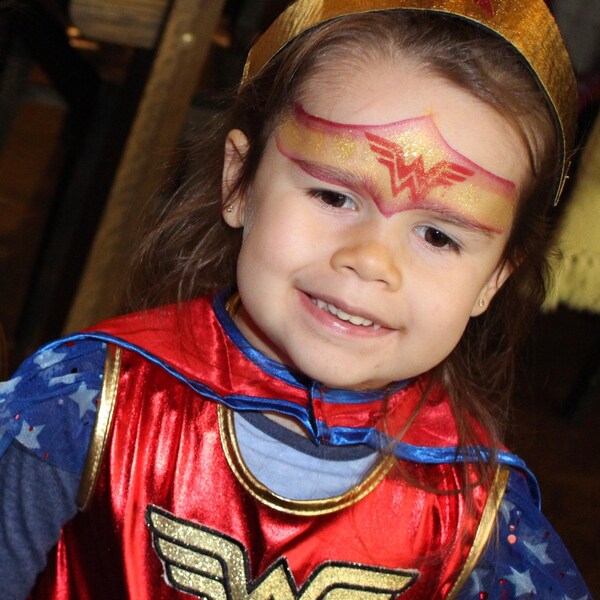 WONDER LADY - Face Painting Stencil (mini) - Etsy