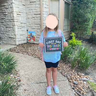 1st Day of School Sign First Day of 3rd Grade Sign 2024 Printable Third ...