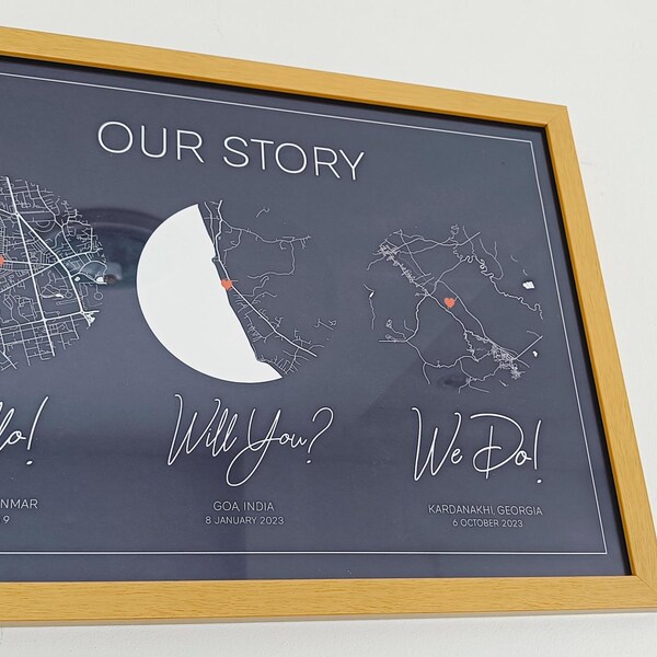 Any Marathon or Run Map Poster, Custom Hike Route Map, Strava or GPX ...