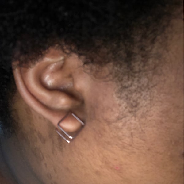Dollar Sign Stud Earrings Gold, Sterling Silver • Sleek or Satin Finish ...
