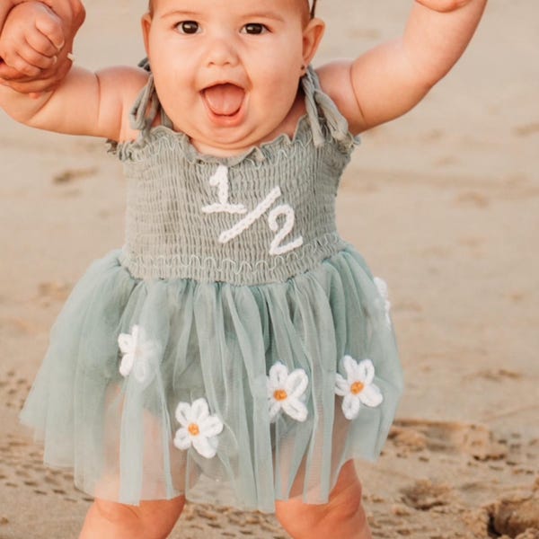 Embroidered Flower Initial Sweater Personalized Baby Sweater Toddler ...