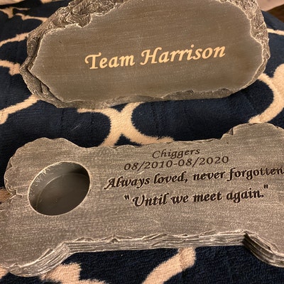 Personalized Garden Stones Engraved With Any Message, Engraved Welcome ...