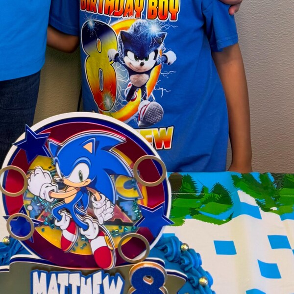 Custom Sonic Birthday Shirt | Sonic Birthday Shirt Personalized | Sonic ...