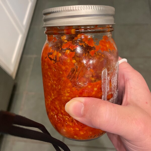 Guam Regular Pepper 16oz. Dinanche (hot Pepper Paste) - Etsy