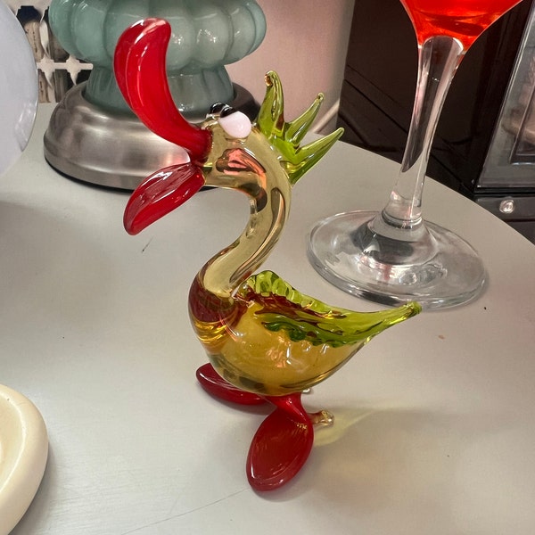 Glass Garlic Figurine - Blown Glass Garlic Sculpture - Handmade Garlic ...