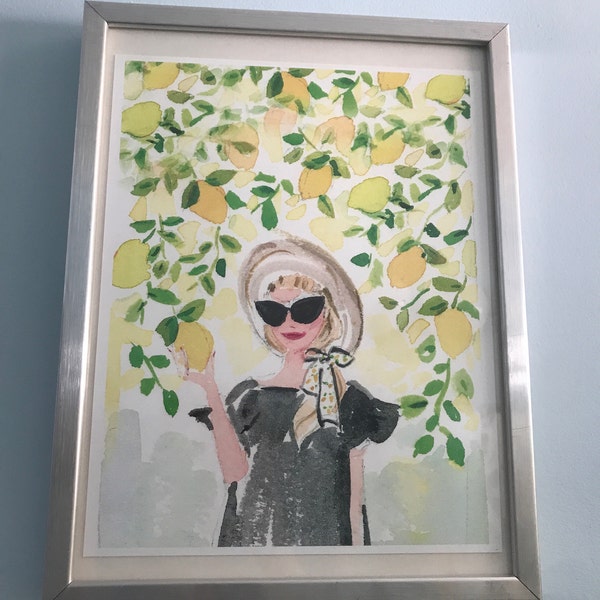 Art Print: Lemon Grove {cute Wall Art, Home Decorating, Original ...