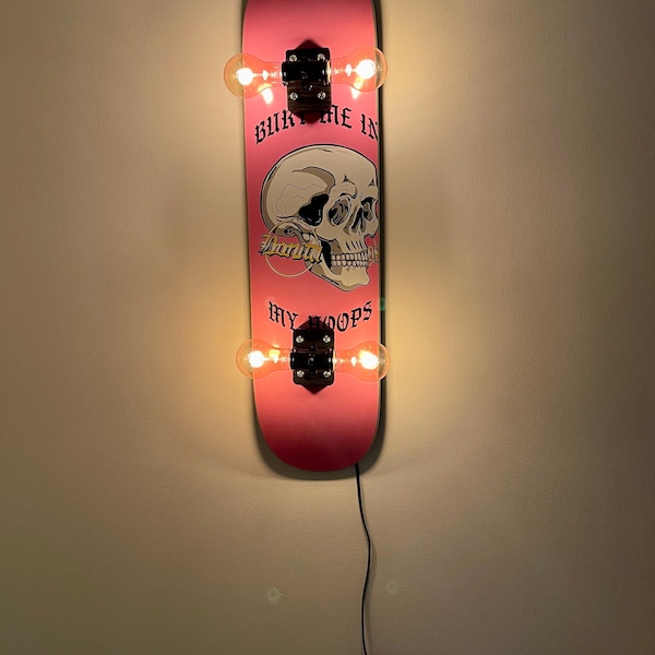 Skateboard Lamp Kit: With Wall Mount and Dimmer Switch, Vintage or LED ...
