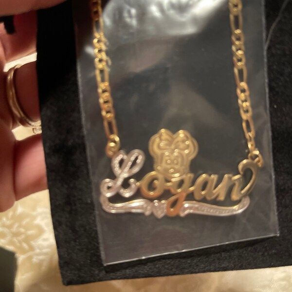 Single Name Plate | Cartoon Name Plate | Name Necklace | Character ...