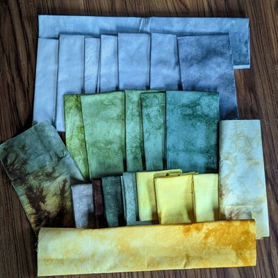 Ombre Blue Gradient Quilting Fabric Hand Dyed Cotton - Etsy