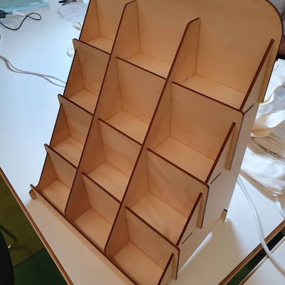 Display Stand Laser Cut Svg Files, 4 Shelf Display Stand Files, Vector ...