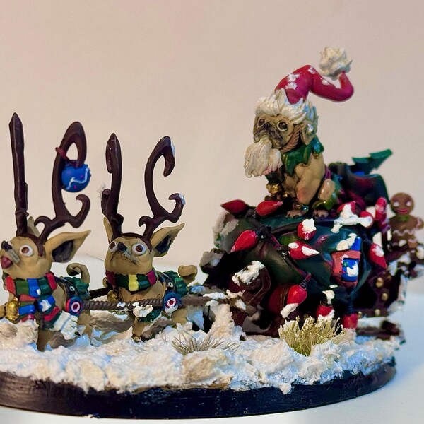 Poppy the Loud Howl, Pug Beast Bard Caster Mage Pet Dog, 28mm 32mm ...