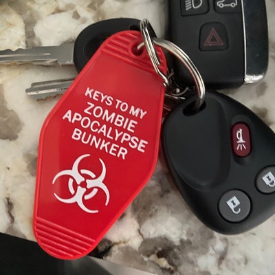 Keys to My ZOMBIE APOCALYPSE BUNKER Keytag - Etsy