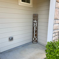 Oh Hello There Porch Sign Porch Welcome Sign Vertical - Etsy Canada