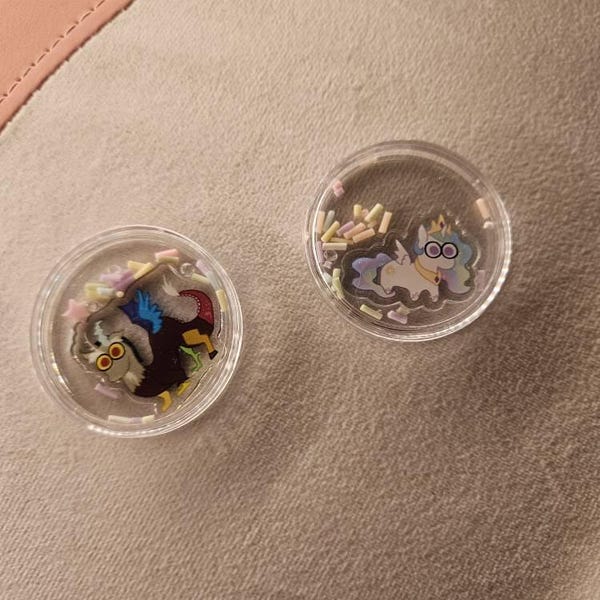 MLP My Little Pony Shaker Coin Charms - Etsy