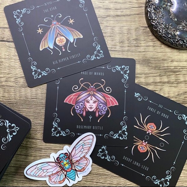 Insecta Obscura Tarot Deck Green Witch Insect Garden Tarot 78 Cards and ...