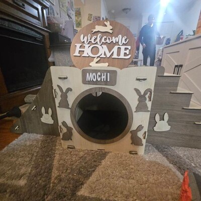 Modern Rabbit House, Indoor Rabbit Castle, Rabbit Furniture, Extra ...