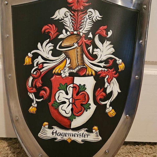 Wooden Knight Shield, 24 X 30-inch Blank Wood Heater Shield SCA Shields ...