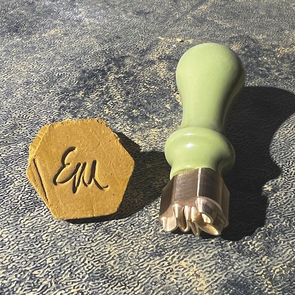 Personalized Ceramic Stamps / Custom Pottery Stamps / 12 Mm Thick Brass ...