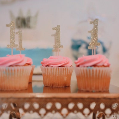 One Cupcake Toppers / Number 1 Cupcake Toppers / First Birthday / 1st ...