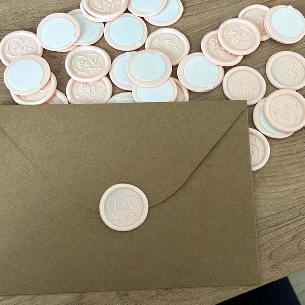 Custom Wax Seal Logo Stickers,40 Logo Series Designs,handmade Self ...