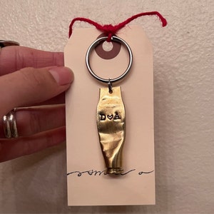 Bullet Keychain Hand Stamped Personalized Bullet Keychain - Etsy