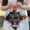 Custom "alphabet Border" Graduation Cap Topper, Teacher Graduation Cap ...