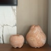 1980's Glazed Ceramic Wave Table Lamp With Globe Shade - Etsy