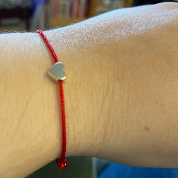 Child Heart String Bracelet / Minimalist Bracelet / Kids Friendship ...