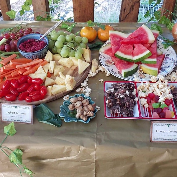 Fantasy Editable and Printable Food Tents, INSTANT DOWNLOAD Hobbitcore ...