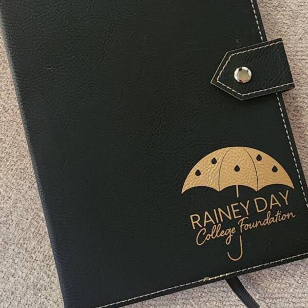 Custom Engraved Leather 3 Ring Binder Portfolio, Personalized Letter ...
