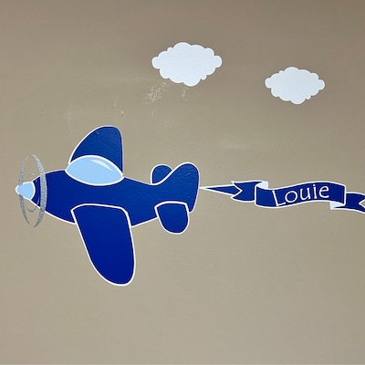 Baby Airplane SVG Boys Baby Silhouette Cameo Cricut Cut Files Dxf Eps ...