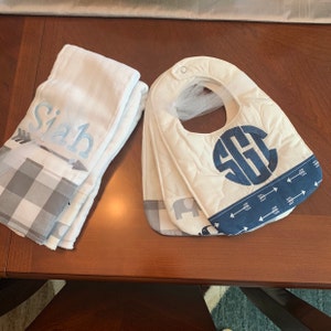 Personalized Monogrammed Custom Bibs for Boys - Etsy