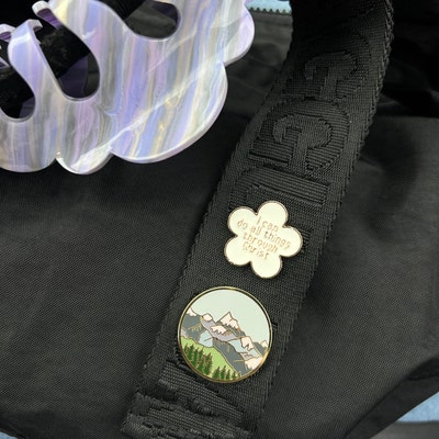 Mountains Enamel Pin Pin Badge Hard Enamel Pin Gold Enamel Lapel Pin ...