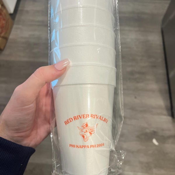 Custom Styrofoam Cups - Etsy