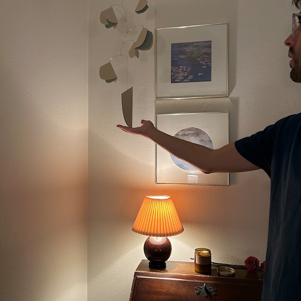 Kinetic Mobile #28 Eucalyptus Cream & Forest Green - Etsy