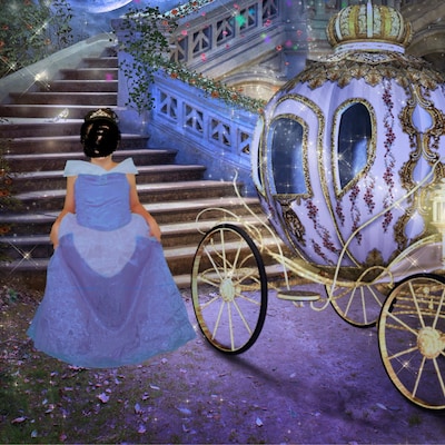Cinderella Digital Backdrop , Fairytale Inspired , Princess Digital ...