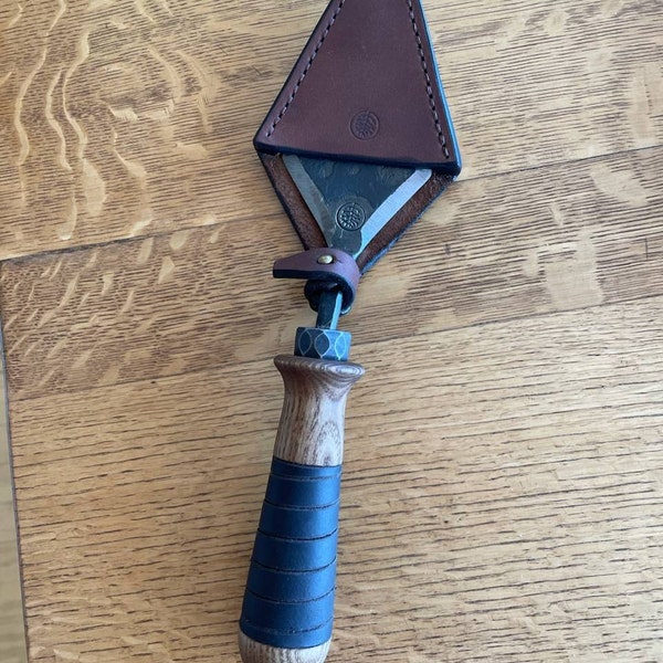 T Handle Garden Spade, Handmade Forged Garden Shovel, Garden Tools ...