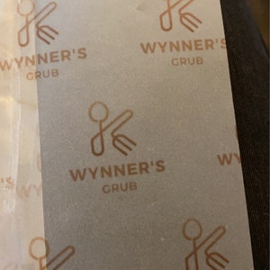 Logo Custom Printed Translucent / Baking /tracing Paper/ Wedding Logo ...