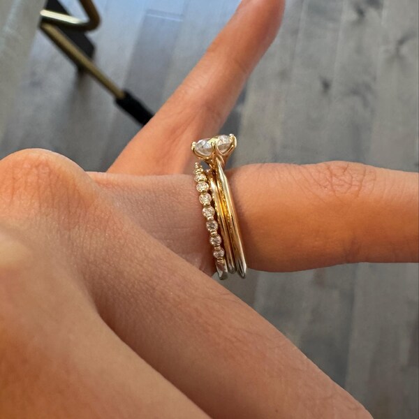 Custom Thick Floral Ring, Birth Flower Ring , Personalize Flower Band ...