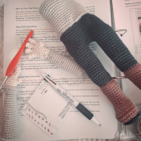 Crochet Pattern: Male Human/elf Base Body - Etsy