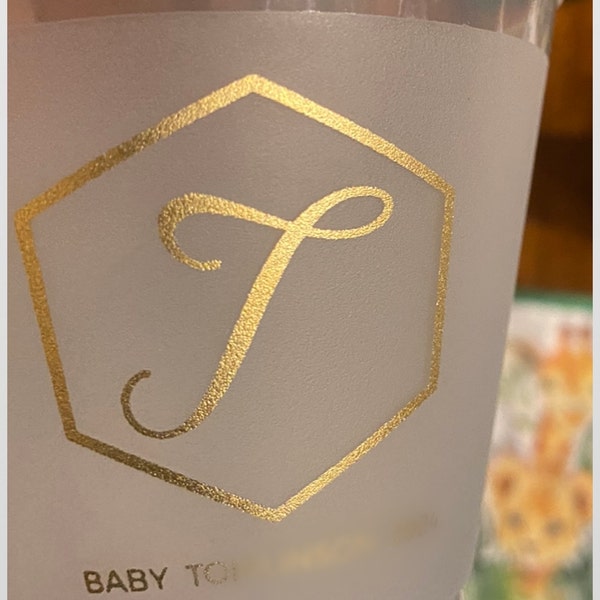 Custom Wedding Monogram Plastic Cups, Bridal Shower Cups, Monogram ...