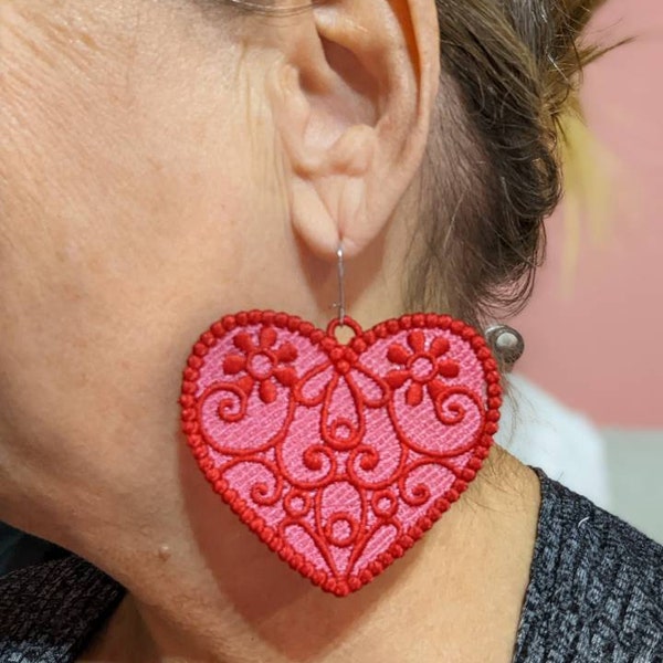 FSL Valentine Heart - Machine Embroidery Design, Freestanding Lace ...