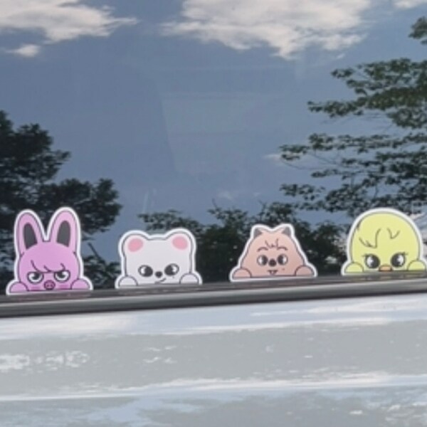 SKZOO Decal, Peeking Cartoon Car Decal, Kpop Accessories, K Pop Gift, K ...